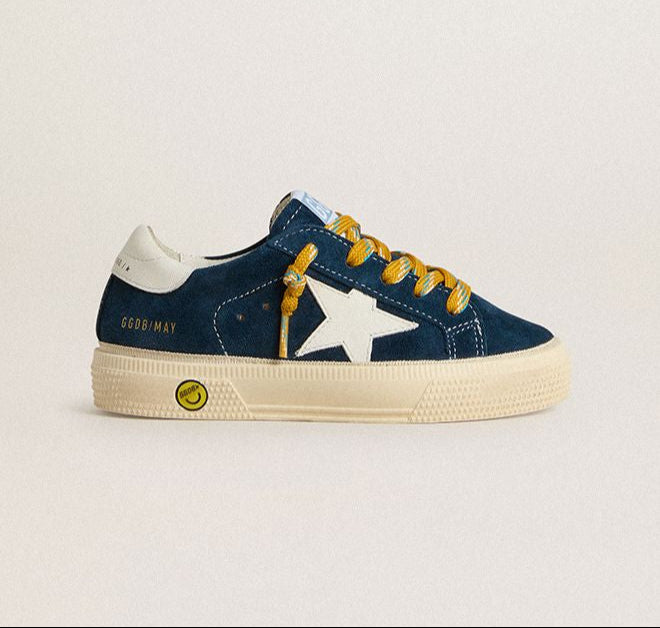 Golden Goose Blue Suede Sneaker – HAL Shoes
