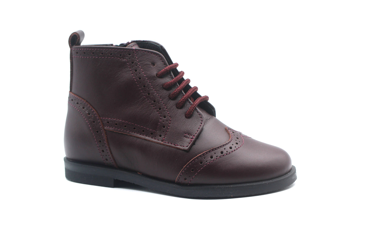Don Louis Burgundy Wingtip Bootie – HAL Shoes